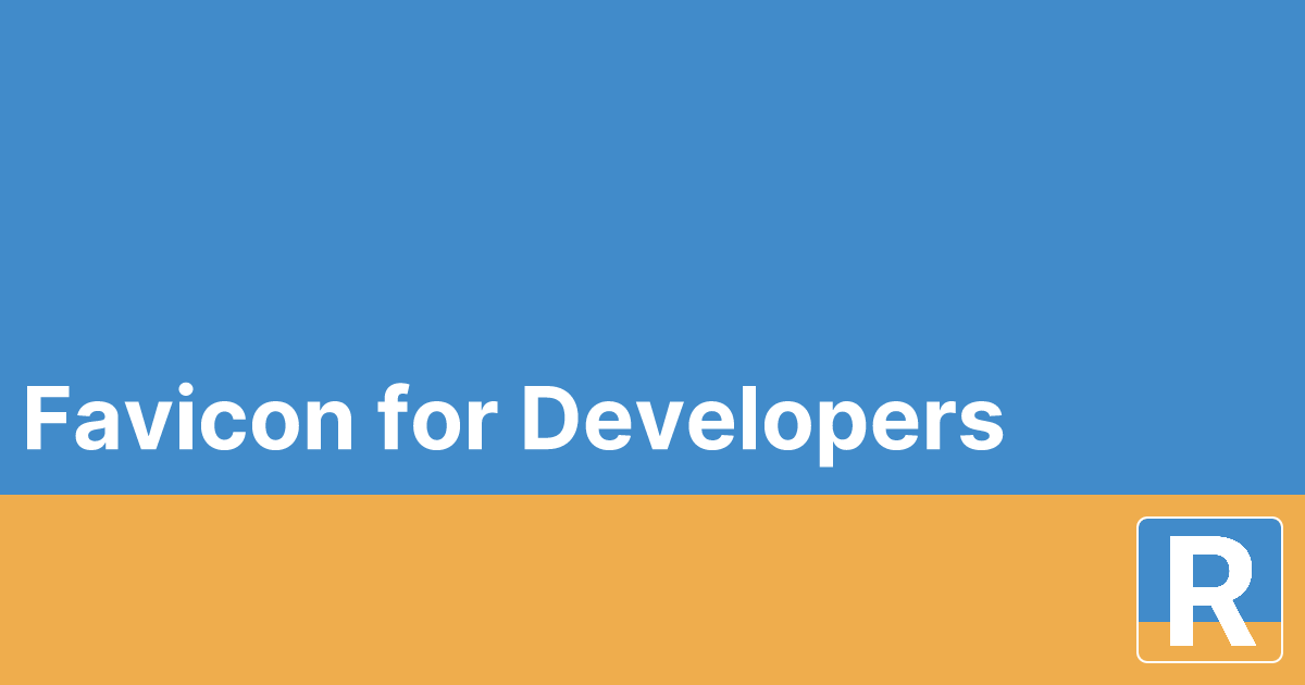 Favicon for Developers